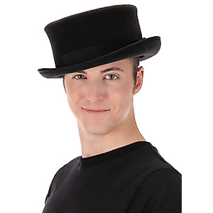 elope John Bull Vintage Steampunk Low Profile Black Top Hat Standard