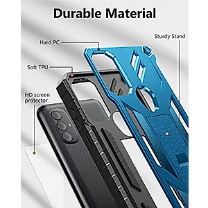 for Motorola Moto G-Power 2022 Case: Moto G Play 2023 Case Drop Proof Protection Durable Protective Heavy Duty Shockproof TPU Matte Textured Mobile Phone Cover Moto G Power 2022 Case with Kickstand