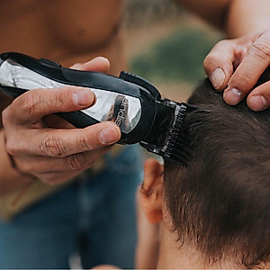 Andis 68135 Head-styler/Headliner Clipper & Trimmer Kit - Carbon-Steel, Complete Home Haircutting Kit, Prevents Razor Bumps - for Styling & Dry Shaving - 27 Pieces, Black