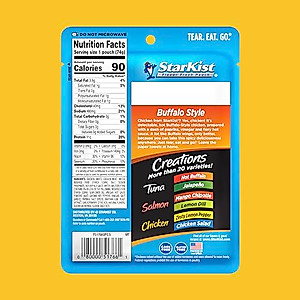 StarKist Chicken Creations BOLD Buffalo Style, 2.6 oz Pouch (Pack of 12)