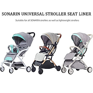 LXLUOO Baby Stroller Seat Liner,Stroller Mat，Infant Cushion Pad， Universal Seat Cushion Pad for Pushchair Buggy and Car Seat (C)