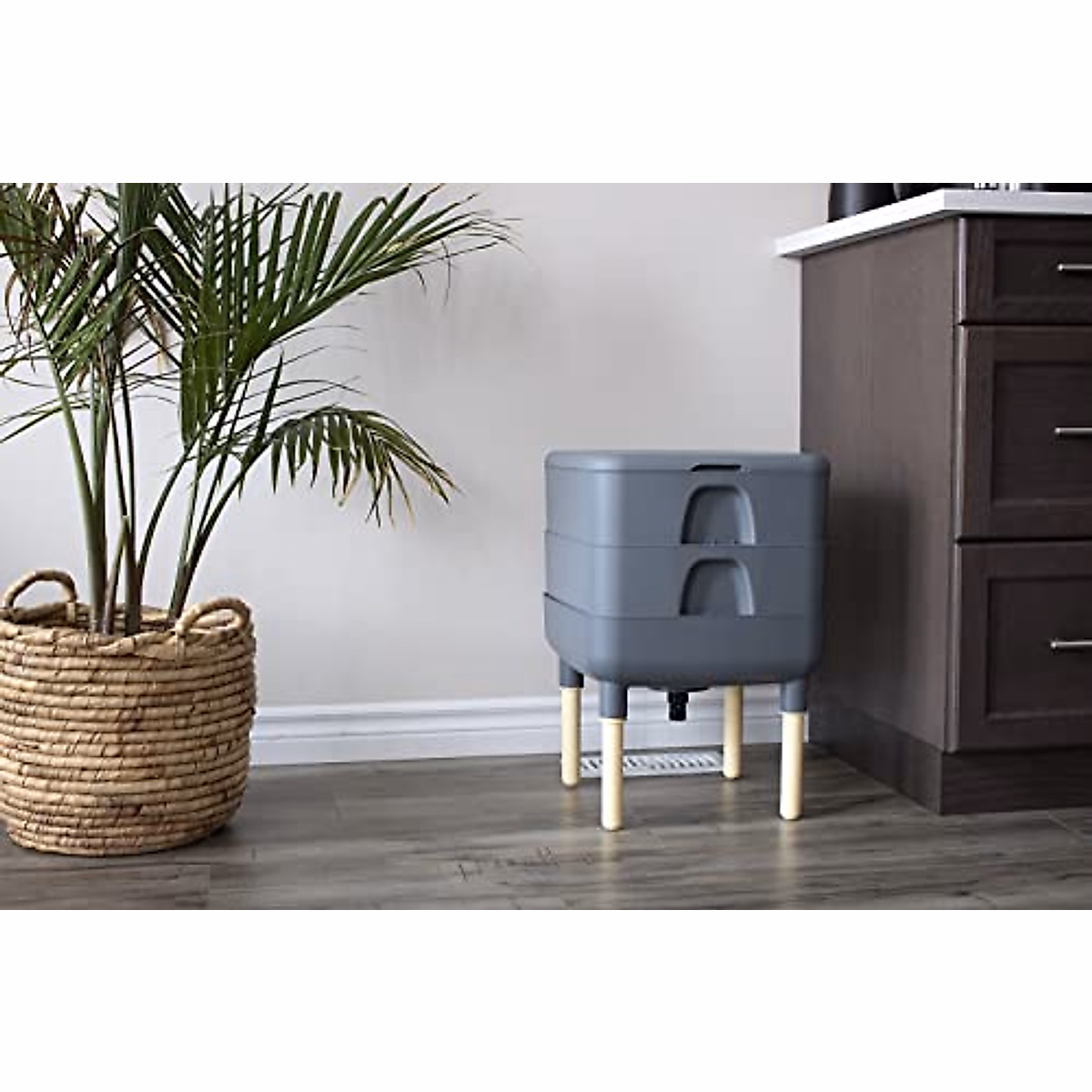 FCMP Outdoor - The Essential Living Composter, 2-Tray Worm Composter, Grey