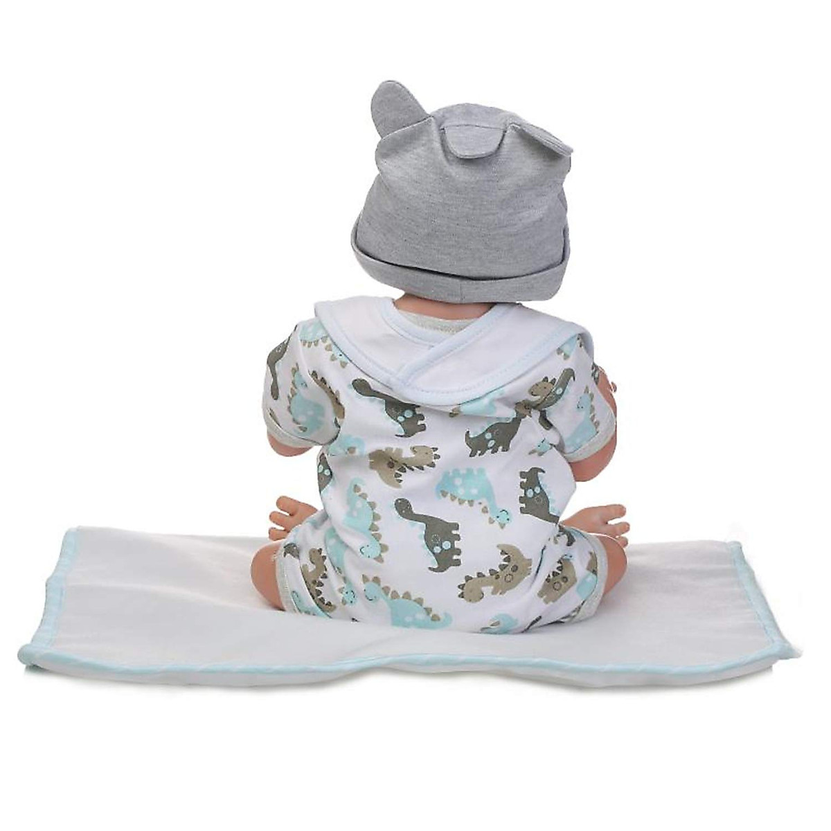 iCradle Silicone Full Body Reborn Baby Dolls Twins Boy and Girl 20 inch Anatomically Correct Newborn Size Bebe Look Real Washable Toys for Toddler Doll House 2 PCS