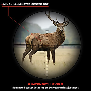 Red-Line Optics F4U Corsair II BATTLE TESTED IN ACTIVE COMBAT! 5-30x56 MRAD, FFP Illuminated Hunting, Tactical, Long-Range, Competition Scope Designed in America, Based in Washington State (Black Red)