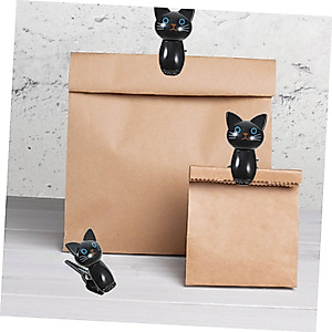 NAMOARLY 8Pcs Cute Cat Chip Clips Cat Design Clips for Airtight Seal Multipurpose Kitchen Food Clips Ideal for Snacks and Chips Storage