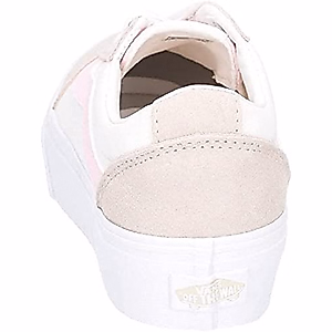 Vans Unisex Ward Platform Sneaker - Lace up Closure Style - Color Block Beige 8