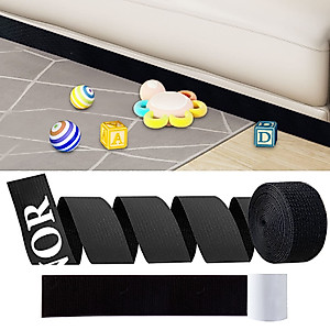 Gelinor 2IN Under Couch Blocker Under Bed Blocker Toy Blockers for Furniture Bed Bumpers with Strong Adhesive, Stop Things Going Under Sofa Couch or Bed, Easy to Install