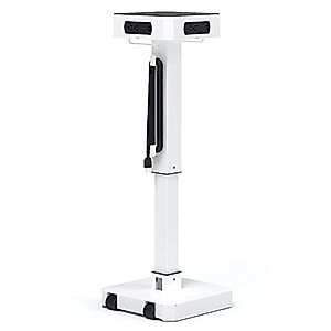 Luxor LuxPower Mobile AC and USB Charging Tower with 8 USB Charging Ports, 8 AC Outlets - White, 14" W x 14" D x 40" H