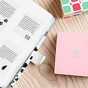Phomemo M02 Mini Thermal Printer- Bluetooth Thermal Photo Printer with 3 Rolls Transparent Sticker Paper, Compatible with iOS + Android for Plan Journal, Study Notes, Art Creation, Work, Gift