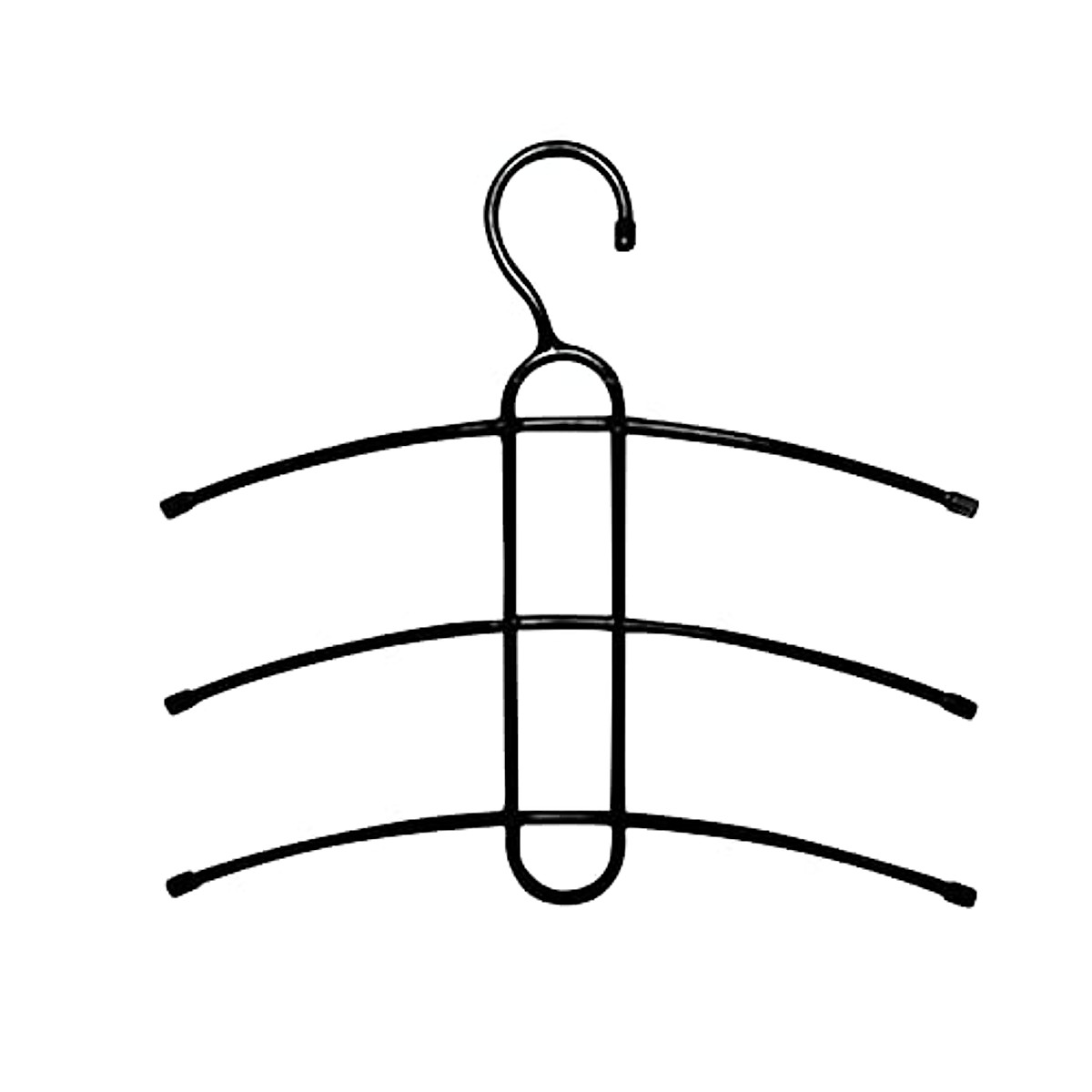 Fabric Storage Containers with Lids Multiple Shirt Hangers in One Space Saving Plastic 5 Pack Durable Multi Functional Non Slip Clothes Hangers Closet Drop Front Box Sweater (Coffee, One Size)