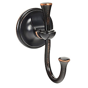 Delta Faucet ROS35-VCR Rosemount Collection Robe Hook, Venetian Bronze with Copper Reveal