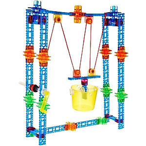 Brackitz Pulleys 90 Piece STEM Simple Machines Building Toy for 7, 8 and 9+ Year Olds | Kids Educational Engineering Construction Set | Hours of Creative Learning and Fun