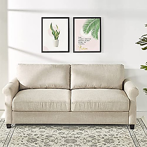 ZINUS Josh Sofa Couch / Easy, Tool-Free Assembly, Beige