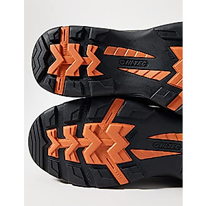 HI-TEC Men's Wide Fit Bandera II Water Proof Mens Boots in Charcoal/Graphite/Burnt Orange in Size UK 8 (EU 42/US 9)