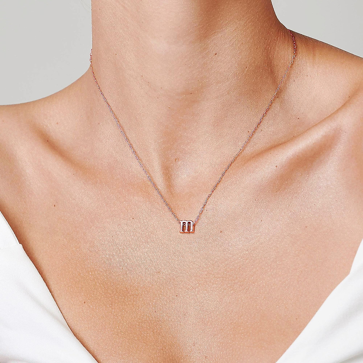 MONOOC Easter Gifts for Teens - Lowercase K Initial Necklace Tiny Initial Necklaces for Women Teen Girls Gold Necklace Letter Necklace Gold Initial Necklaces for Women Gold Jewelry Easter Gifts