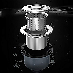 YNIYUJK Kitchen Sink Stainless Steel Sink Large Single-bath Kitchen Sink Under Counter Basin Sink Large-capacity Vegetable Sink Brushed Single-bath Sink Bar Sink