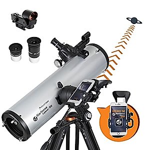 StarSense Explorer DX 130AZ Smartphone App-Enabled Telescope – Works with StarSense App to Help You Find Stars, Planets & More – 130mm Newtonian Reflector – iPhone/Android Compatible