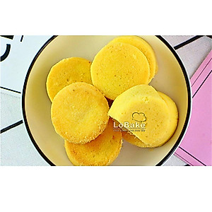 Various Designs Rectangle Oval Round Flower Pineapple Square Aluminium Pineapple Cake Mold with Manual Press Biscuit Molds DIY (Round Molds with 1 Press)