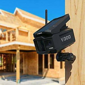 Vosker V300 | Live View Outdoor Security Camera | Solar Powered 4G-LTE Cellular Network Enabled | No Wi-Fi Needed | Receive Live Streaming Security Video Virtually Anywhere | SIM Card Included