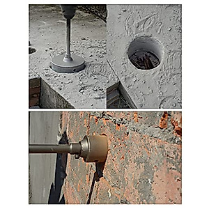 BINOTA Concrete Hole Saw, Kit 30 40 65 80 100 MM, Arbor SDS Plus and MAX 300mm, for Masonry Cement Wall Brick Sands Stone Sable-Rock Self-Leveling