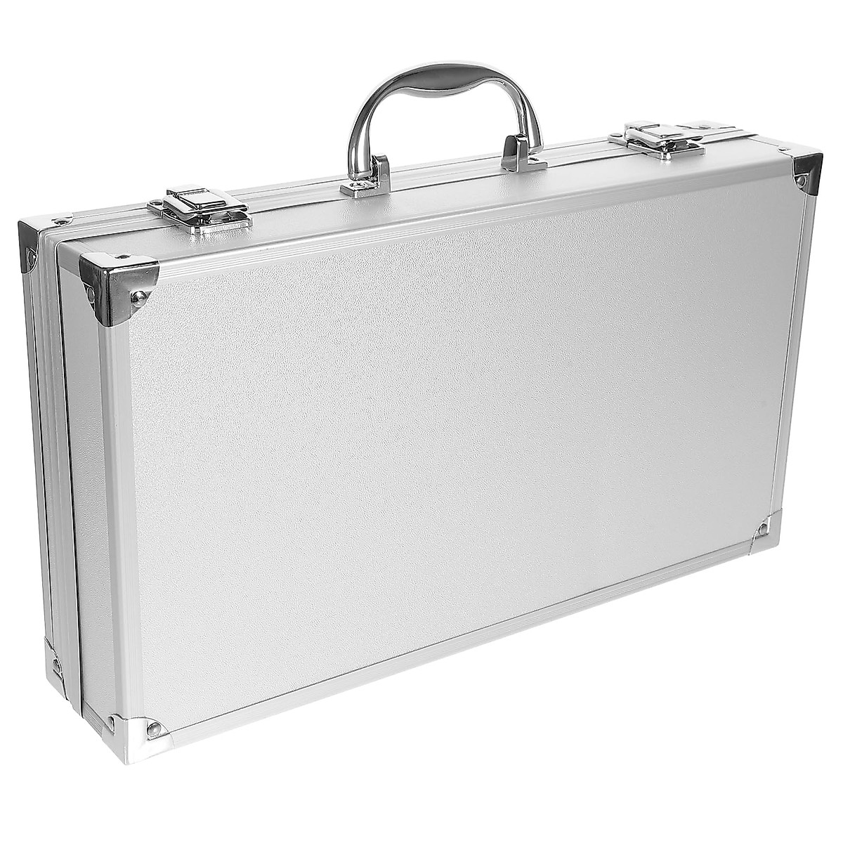 ERINGOGO Aluminum Attache Case - 14inch Lock Metal Briefcase with Ripple Foam, Hard Aluminum Carrying Case, Universal Portable Tool Case for Laptop/Luggage/Instrument, White