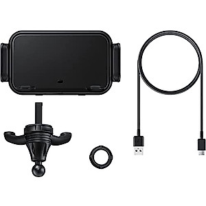 SAMSUNG Wireless Car Charger Fast Charge (2022), Universally Compatible with Qi Enabled Phones in Vehicle - Retail Packaging - Black