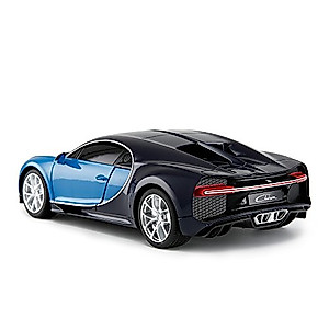 RASTAR Bugatti Veyron Chiron RC Car 1:24 Scale Remote Control Toy Car, Bugatti Chiron R/C Model Vehicle for Kids - Blue