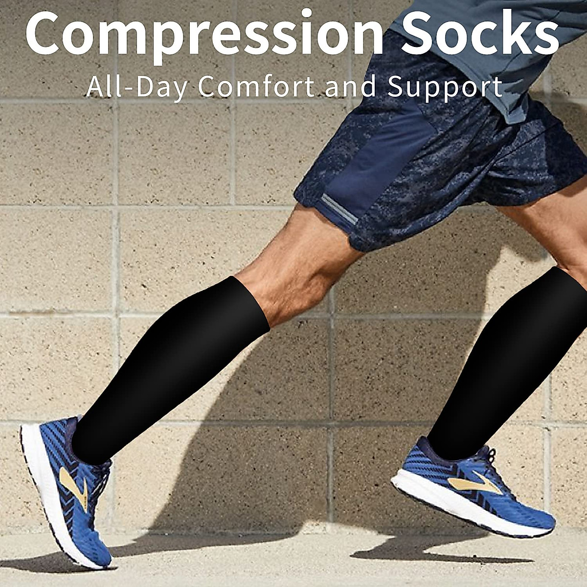 Compression Socks For Women& Men circulation(8 Pairs),Socks-Best for Running,Sports,Hiking,Flight travel,Pregnancy
