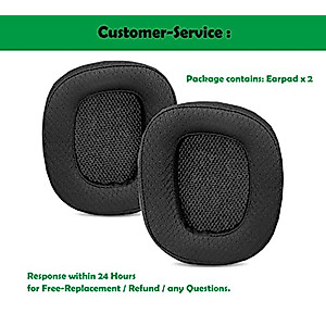 DowiTech Noise Isolation Headset Ear Cushions Replacement Ear Pads Headphone Earpads Compatible with Logitech G935 G933 G633 G533 G233 Wireless Gaming Headphone