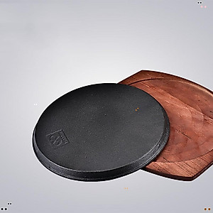 HCXCQLSUY Round cast iron steak pan (Round cast iron steak pan, 23cm*23cm)