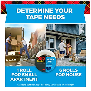 Scotch Heavy Duty Packing Tape with Dispenser