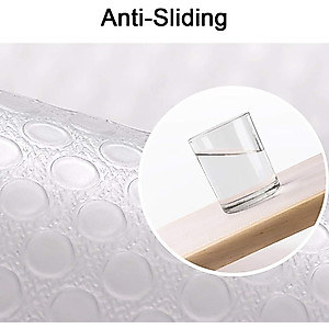 Refrigerator Liners,HASUPROFI EVA Refrigerator Mats for Shelves,Washable Can Be Cut Fridge Shelf Liner,Waterproof Fridge Pads Mat Drawer Table Placemats(White/6)