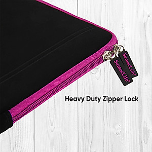 Water Resistant Neoprene 15 inch Laptop Computer Sleeve Bag for HP Pavilion 15.6, HP Envy/OMEN, LG Gram 15Z990, Lenovo Flex