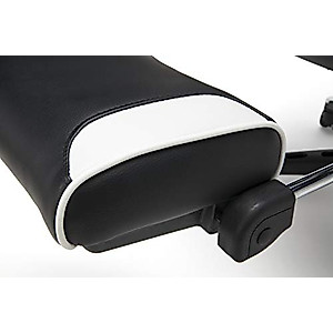 RESPAWN 110 Ergonomic Gaming Chair with Footrest Recliner - Racing Style High Back PC Computer Desk Office Chair - 360 Swivel, Adjustable Lumbar Support, Headrest Pillow, Padded Armrests - 2019 White