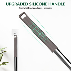 SetSail Duster with Extension Pole 110-inch Extra-Long Dusters for Cleaning, Bendable Microfiber Head Washable Ceiling Fan Duster for High Ceilings, Furniture