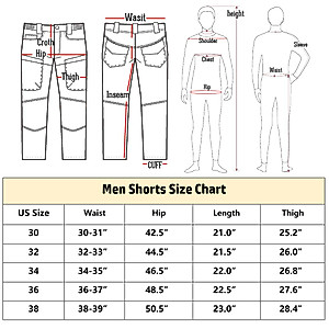 CARWORNIC Men's Quick Dry Hiking Tactical Shorts Lightweight Stretch Outdoor Cargo Shorts with Multi Pockets Summer Casual Camping Travel Fishing Shorts