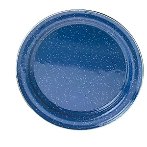 GSI Outdoors Pioneer 10.375 Inch Camp Dinner Plate with Stainless Rim for Camping or Cabin
