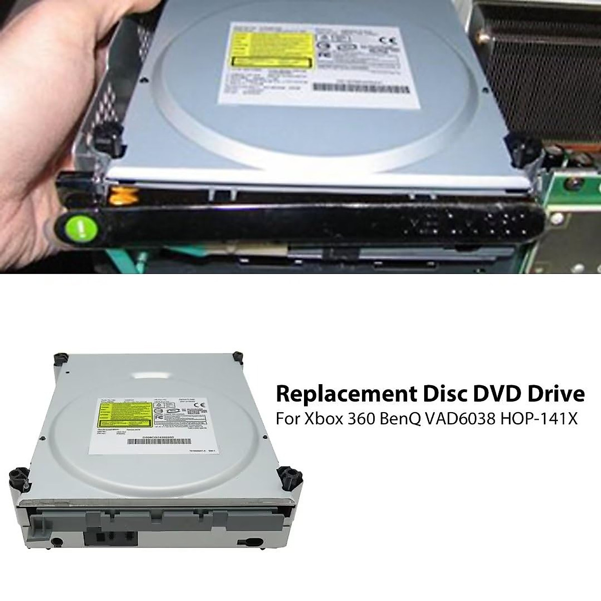 Gxcdizx Replacement Disc DVD Drive for Xbox 360 BenQ VAD6038 HOP-141X