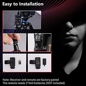 Wireless Camcorder LANC Remote Control for Sony and Canon with 2.5mm Jack or Remote Jack, Video Zoom, Focus, IRIS and Recording Wireless Remote Controller for Canon Vixia HF G40, G50, G70, G60, XA11