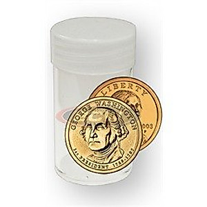 SMALL DOLLAR COIN TUBES (S.B.A./SAC./PRESIDENTIAL) (Quantity of 50 tubes)