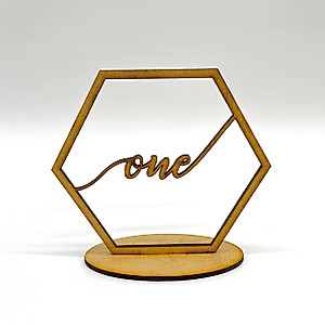 Wedding Hexagon Table Numbers,Modern Number Table Setting Signs, Number Your Table For Events And Business Use, Organize Seating (11-15 Numbers)