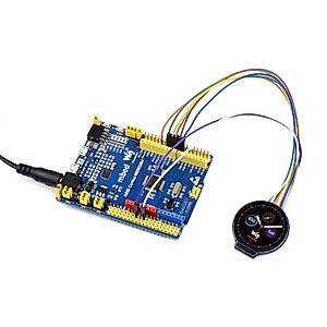 NGW-1pc 1.28inch Round LCD Display Module 65K RGB Colors 240×240 Resolution with SPI Interface Embedded GC9A01 Driver Grey