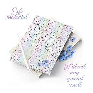 25 Sheets Rainbow Glitter Tissue Paper, 19.7*27.6 Rainbow Sparkle on White Wrapping Paper, Confetti Tissue Paper for Birthdays, Baby Showers, Unicorn Party, Weddings, Christmas