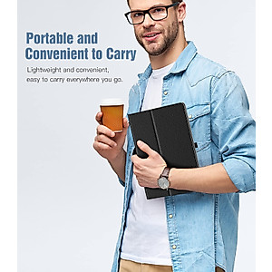 TiMOVO Case for All-New Kindle Fire HD 10 & Fire HD 10 Plus Tablet (10.1", 11th Generation, 2021 Release), Slim Folding PU Leather Stand Cover Case with Auto Wake/Sleep, Black