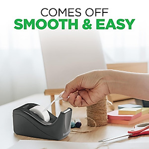 Scotch Desktop Tape Dispenser, Black Two-Tone, 1 Dispenser/Pack (C60-BK)