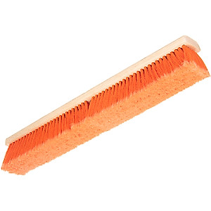 SPARTA 4501424 Flo-Pac Flagged Fine Floor Sweep, Polypropylene Bristles, 24" Block Size, 3" Bristle Trim, Orange