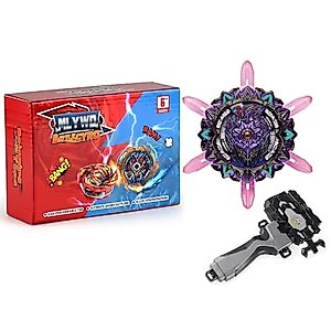 mlywd Bey Battling Tops Burst SuperKing, Bey Launcher and Grip Battle Game Set Right Spin DB Layer System Gyro Toys Set Gifts for Kids Children Boys, B-169