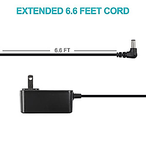 LotFancy Guitar Pedal Power Supply, AC DC 9V Power Cord, 1A Adapter for BOSS PSA Effects Pedal, Distortion, Casio Keyboard, Replaces PSA -120S, PW-CT-9V, UL Listed, Center Negative
