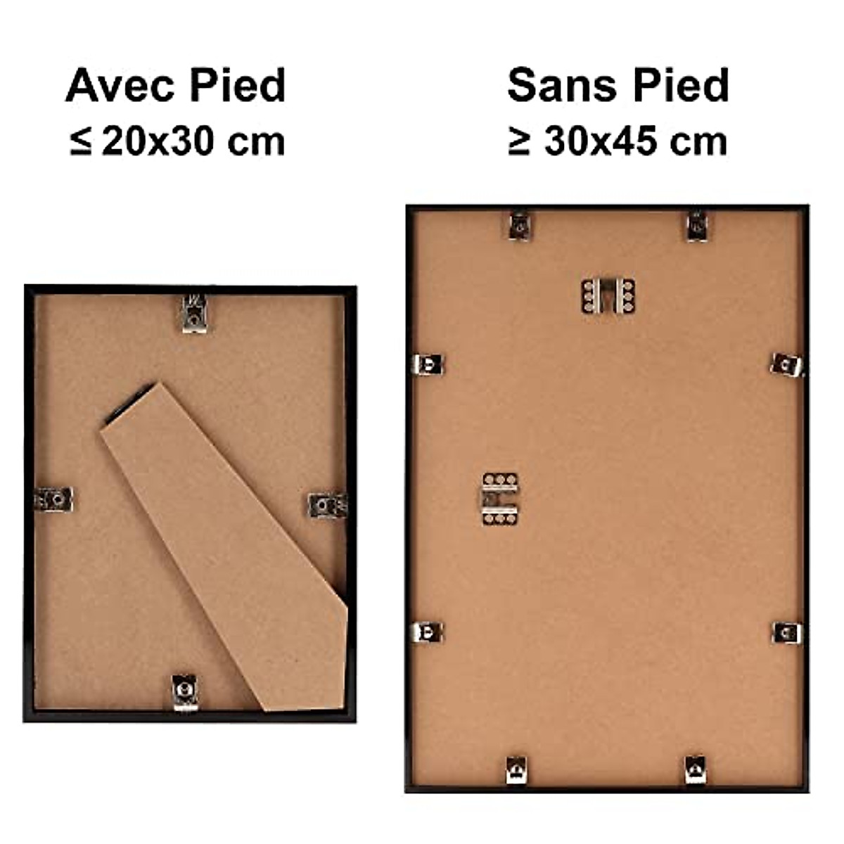 Walther Design KB070H Galeria Picture Frame, 19.75 x 27.50 inch (50 x 70 cm), Black