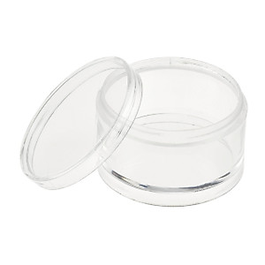 SE 2-3/4" Clear Plastic Storage Containers with Stackable Screw-On Lids (4 PC.) - 87446BB